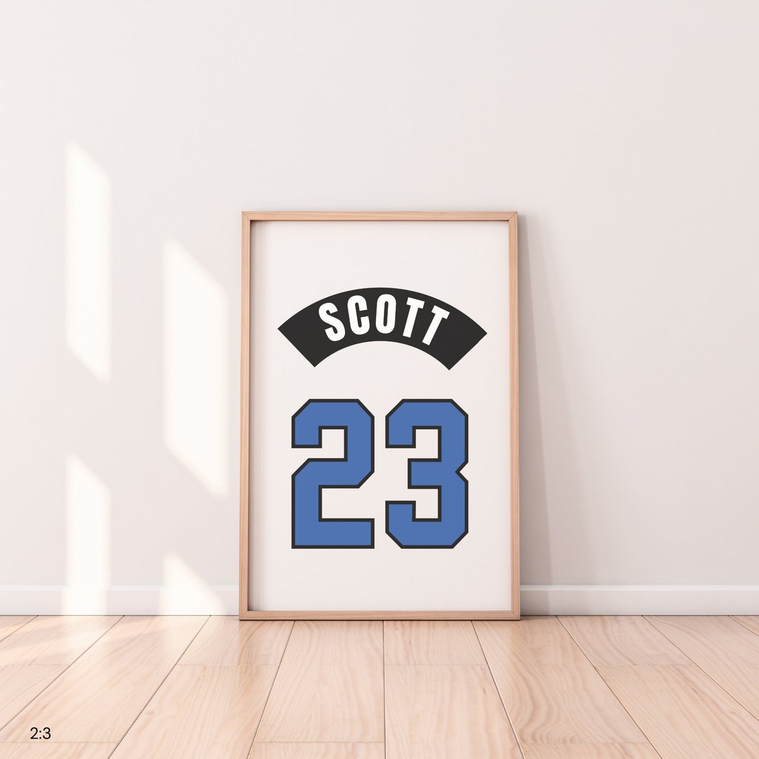 One Tree Hill Wall Art, Basketball Jersy Logo, Printable Wall Art, One ...