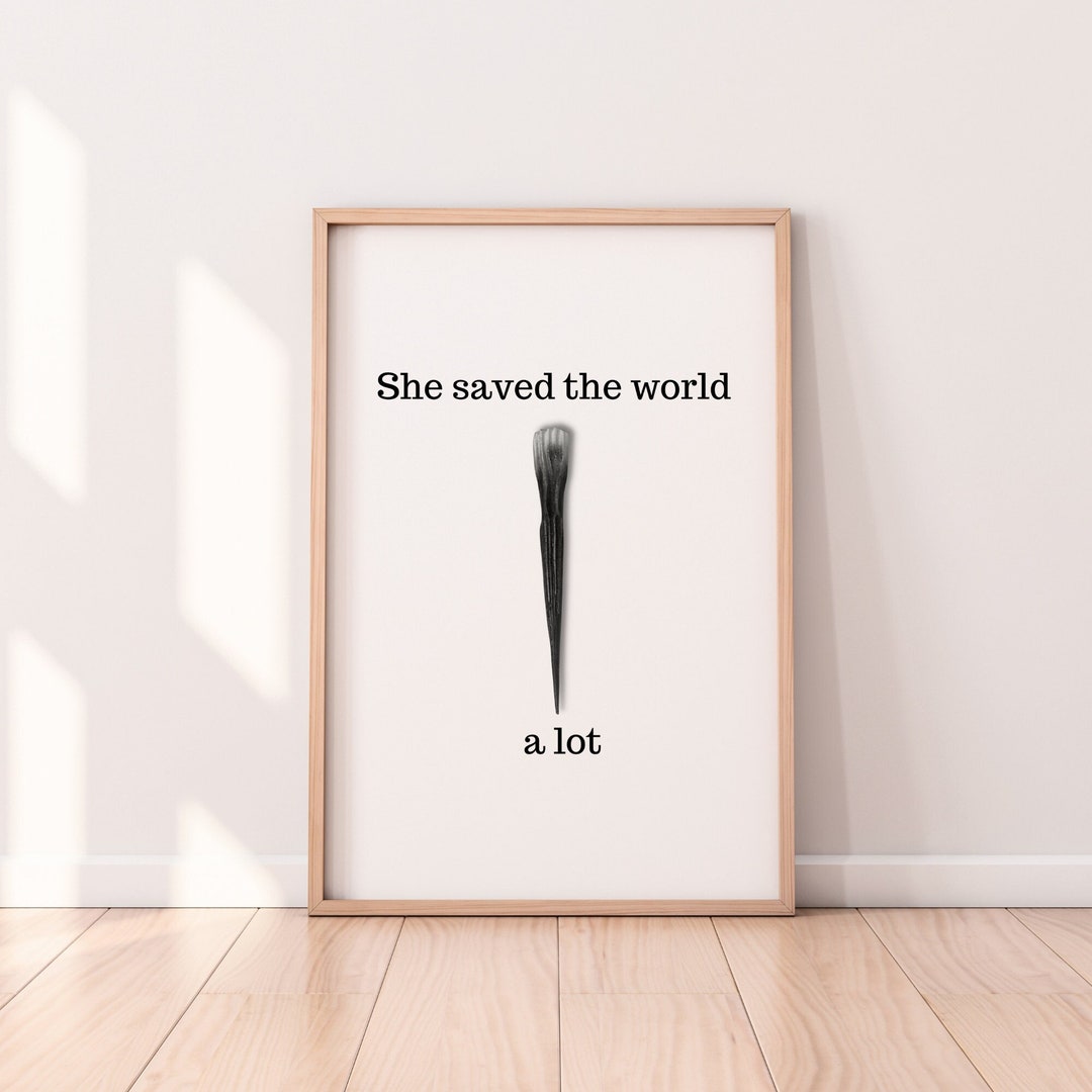 Buffy the Vampire Slayer Poster - Black and White Typography Wall Art ...