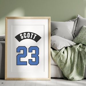 One Tree Hill Wall Art, Basketball Jersy Logo, Printable Wall Art, One ...