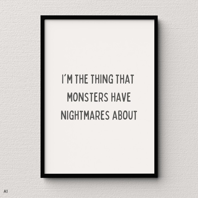 Buffy the Vampire Slayer Printable Wall Art Black and White Typography ...