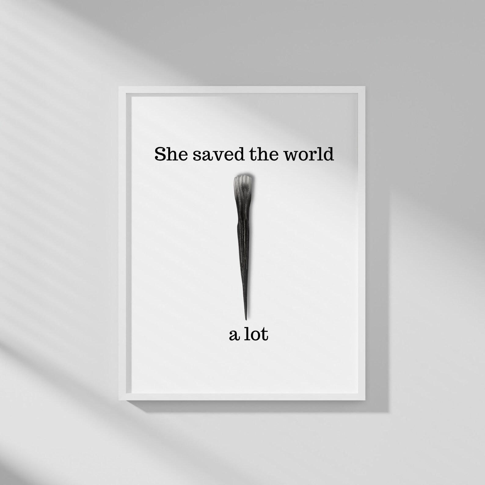 Buffy the Vampire Slayer Poster - Black and White Typography Wall Art ...