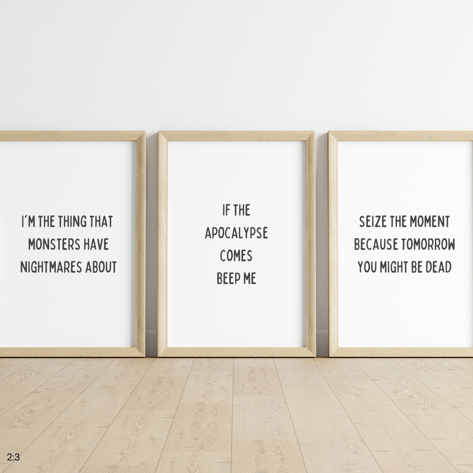 Buffy the Vampire Slayer Quote Wall Art Set of 4 Wall Art Bundle ...