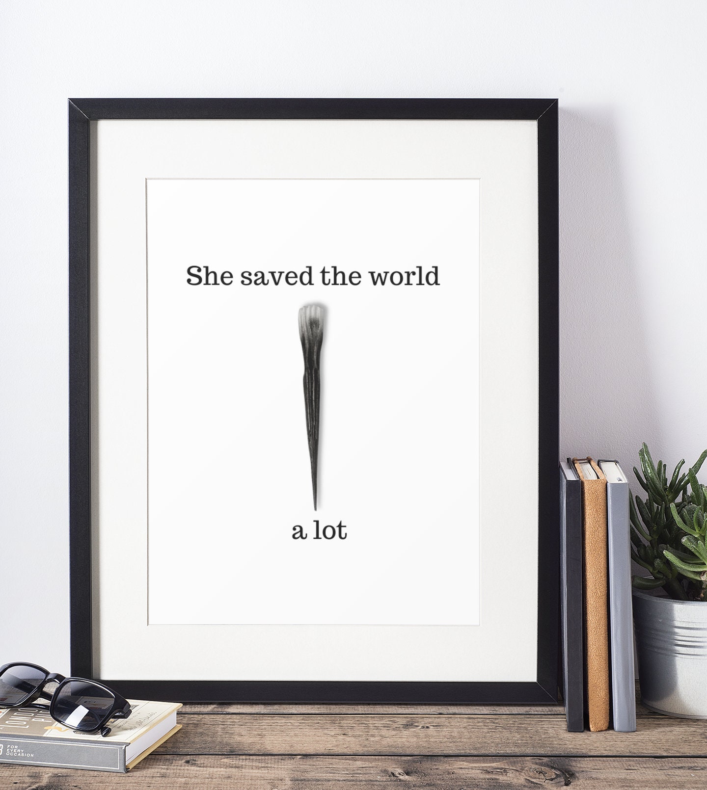 Buffy the Vampire Slayer Poster - Black and White Typography Wall Art ...