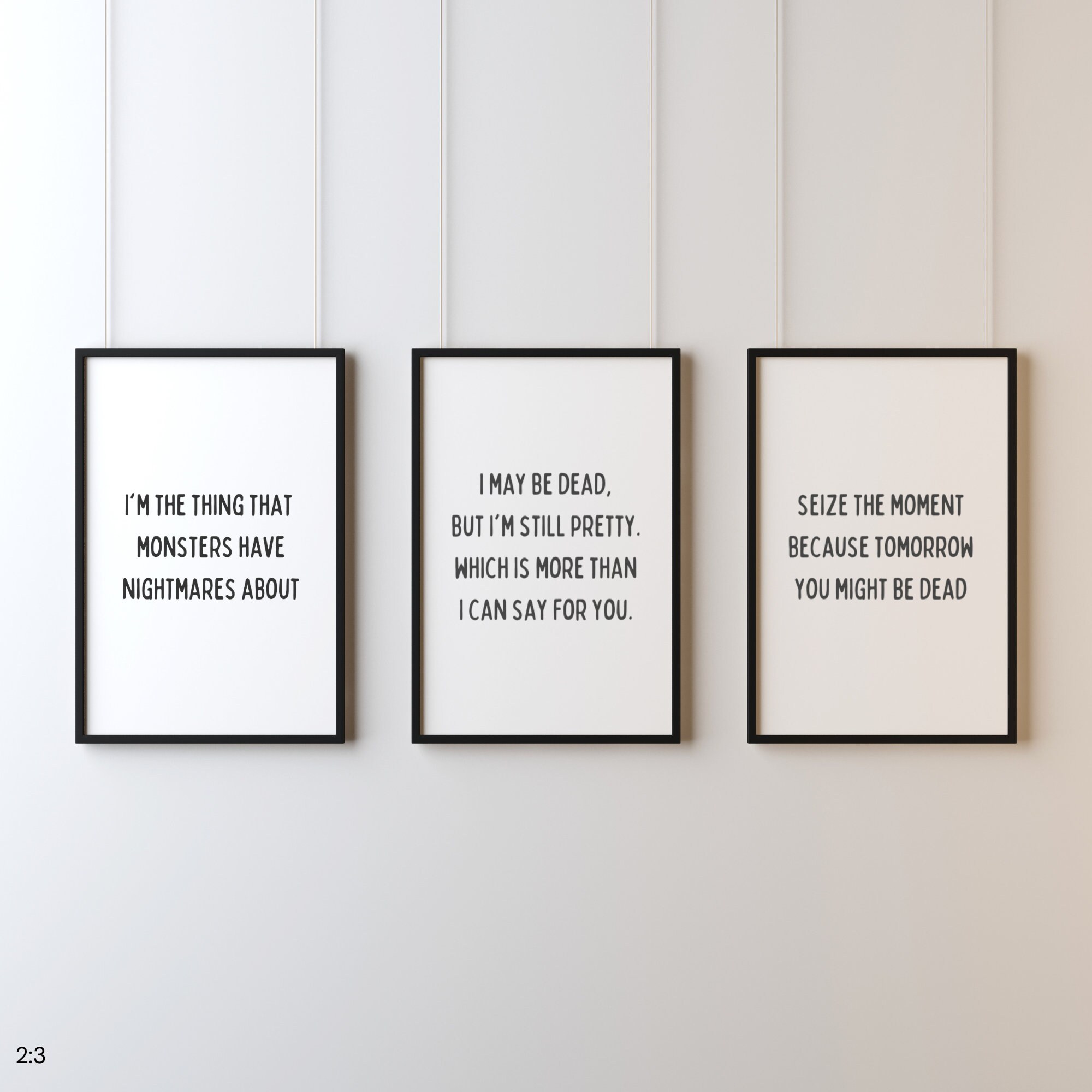 Buffy the Vampire Slayer Quote Wall Art Set of 4 Wall Art Bundle ...