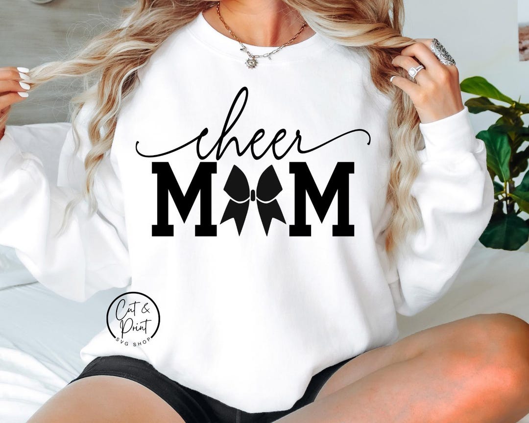 Cheer Mom SVG, Cheer Mom PNG, Cheer Mom Cheer Bow Svg, Cheer Mom Cheer ...