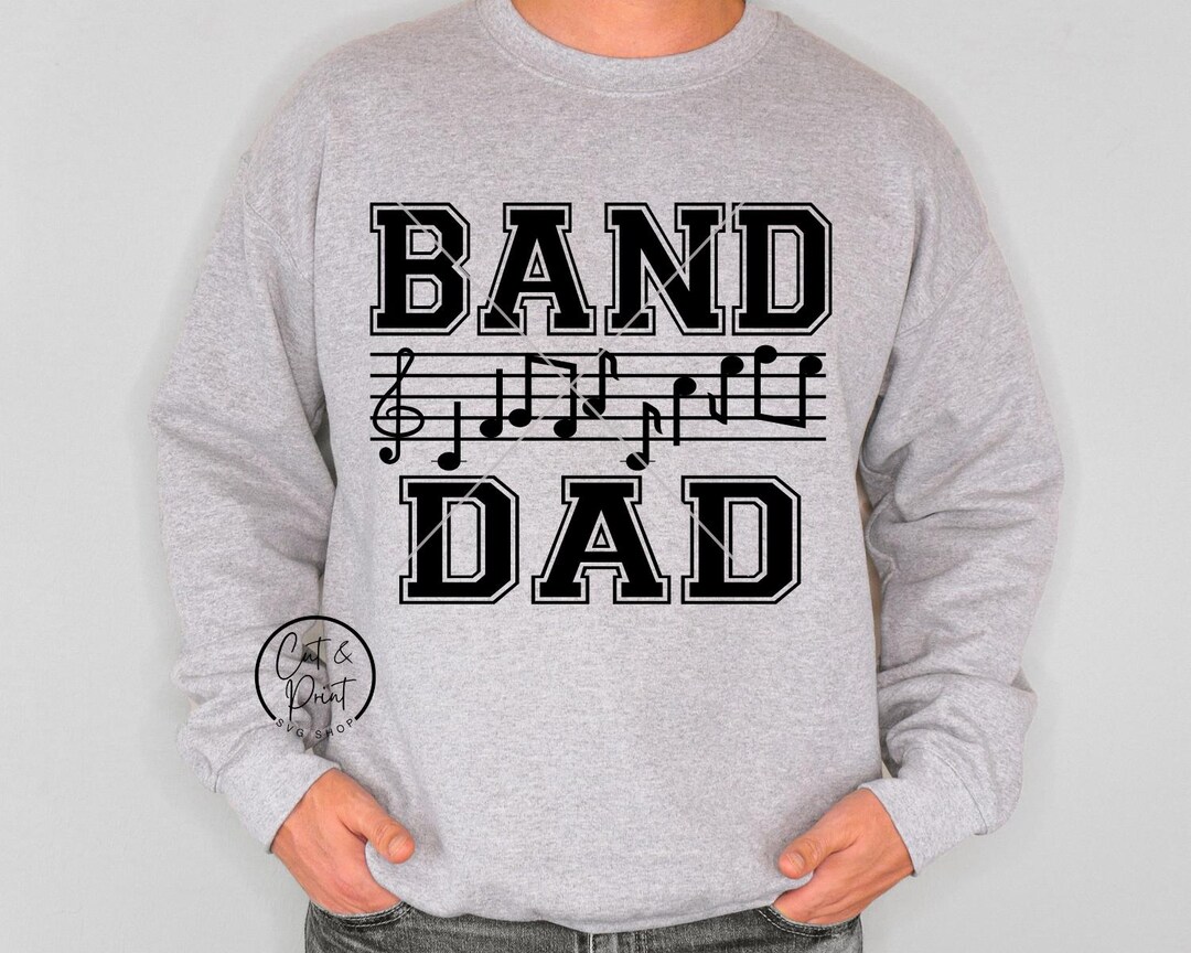 Band Dad SVG, Band Dad PNG, School Band Dad Musical Notes Svg, School ...