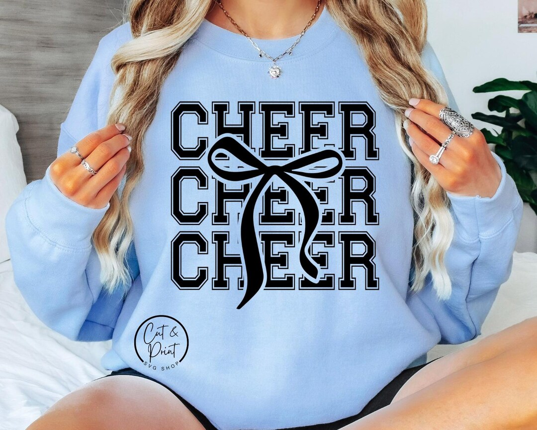 Cheer SVG, Cheer PNG, Cheerleader Coquette Bow Svg, Cheer Coquette Bow ...
