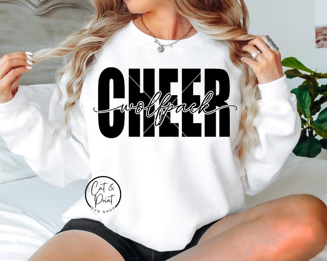 Wolfpack Cheer SVG, Cheer Mascot SVG, School Mascot Svg, Cheer Mascot ...