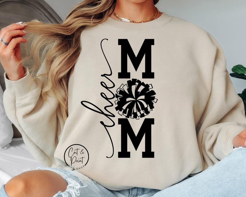 Cheer Mom SVG, Cheer Mom PNG, Cheer Mom Cheer Vertical Svg, Cheer Mom ...
