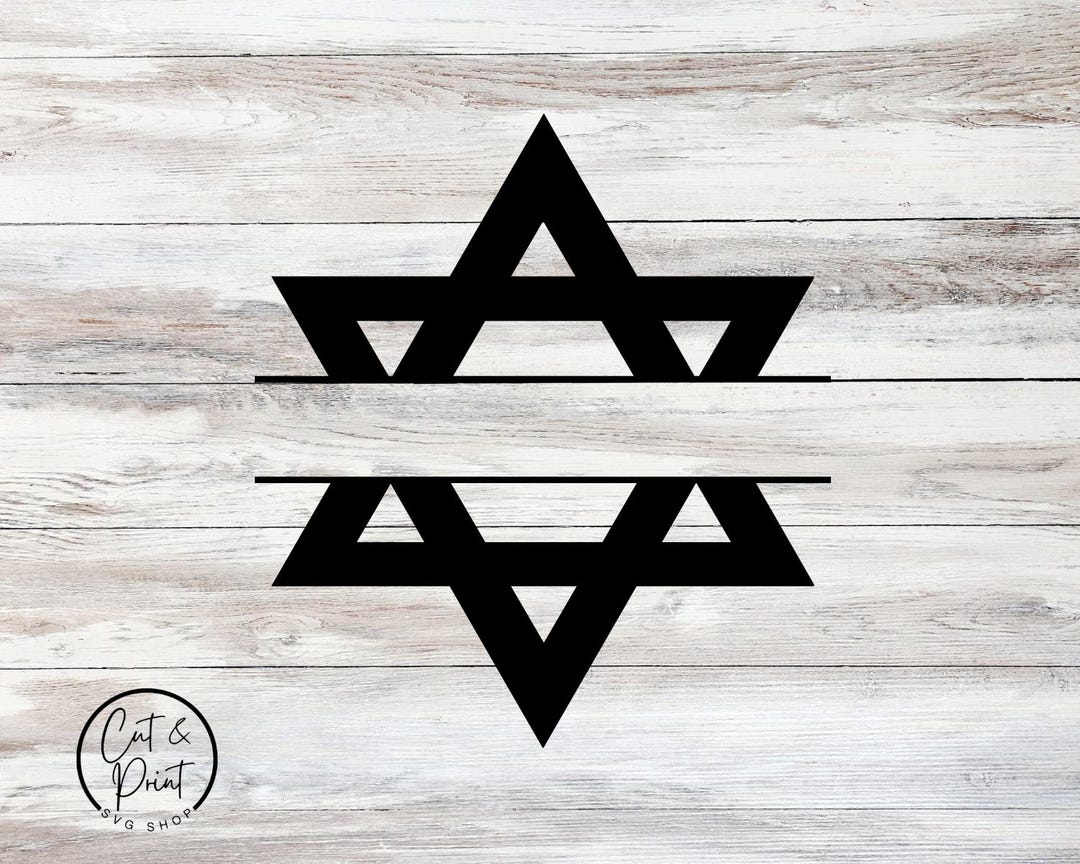 Jewish Star SVG, Jewish Star Png, Star of David Frame SVG, Star of ...