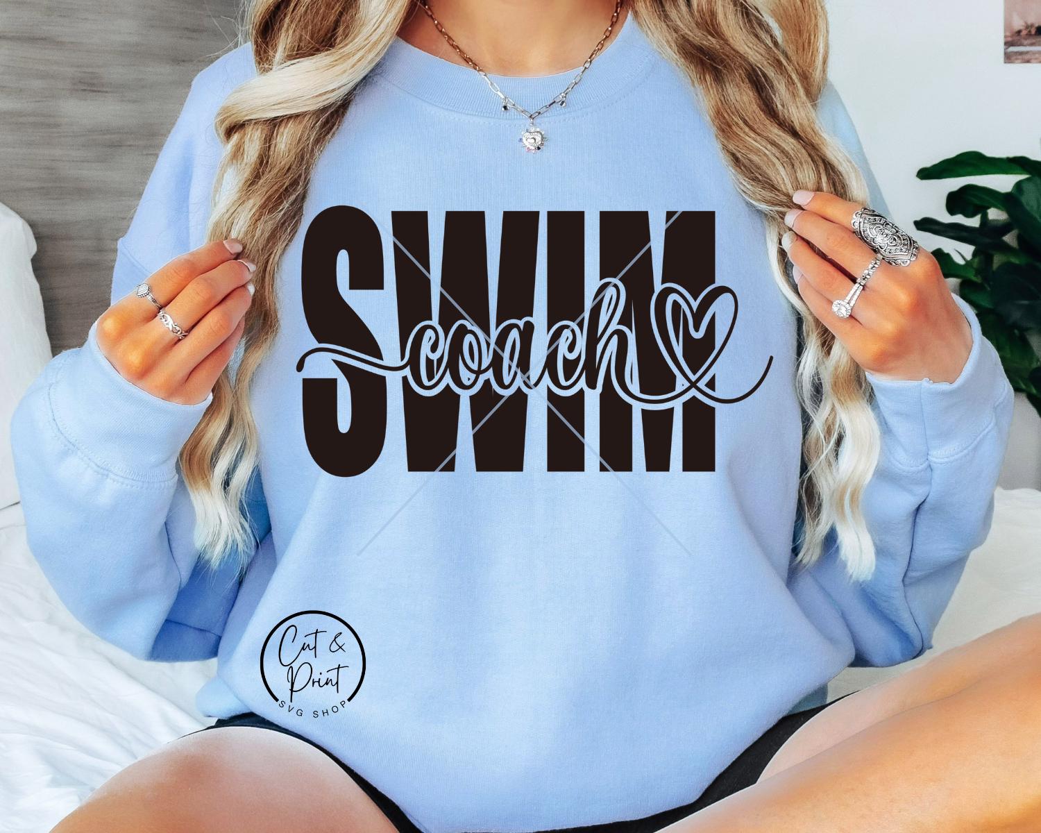 Swim Coach SVG, Swim Coach PNG, Swim Coach Cutout Svg, Swimming Coach ...