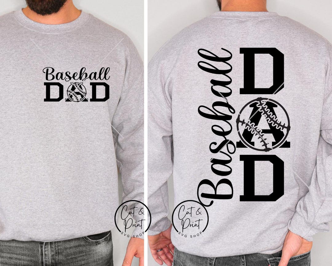 Baseball Dad SVG, Baseball Dad Png File, Baseball Chest and Back Svg ...