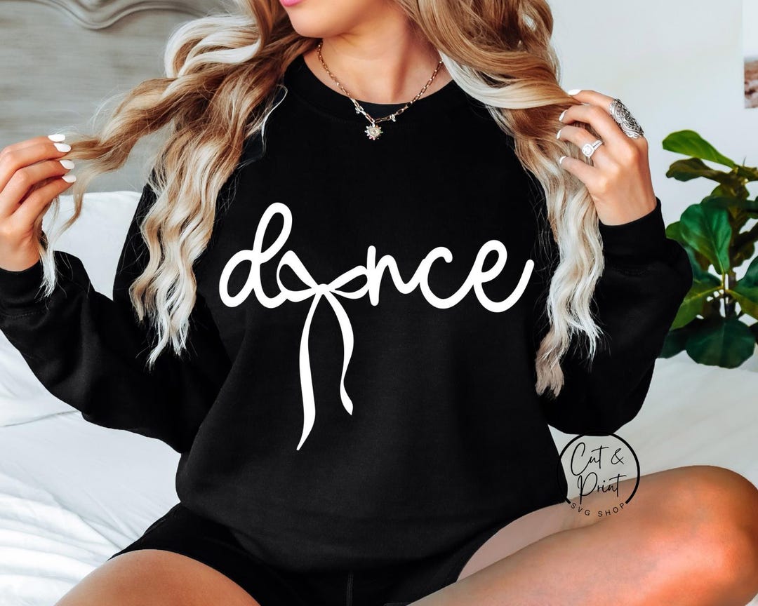 Dance SVG, Dance Bow PNG, Dance Coquette Bow Svg, Black and Wiite Png ...