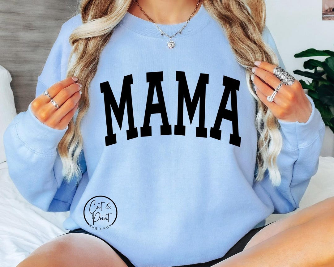 Mama SVG, Mama PNG, Mother's Day Svg, Mother's Day Png, Curved Mama SVG ...