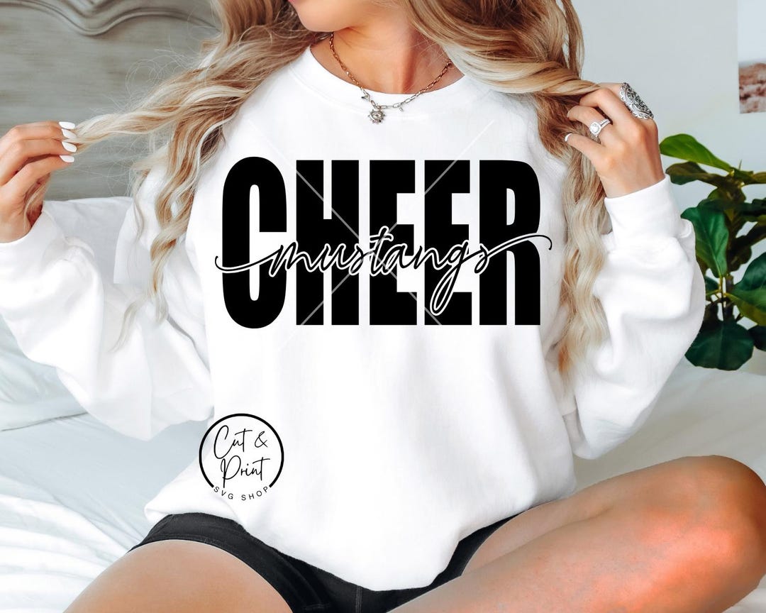 Mustangs Cheer SVG, Cheer Mascot SVG, School Mascot Svg, Cheer Mascot ...