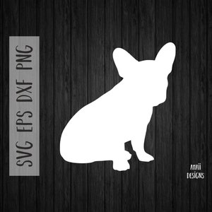 Frenchie Silhouette SVG, Animal Digital Vector Download Files for ...
