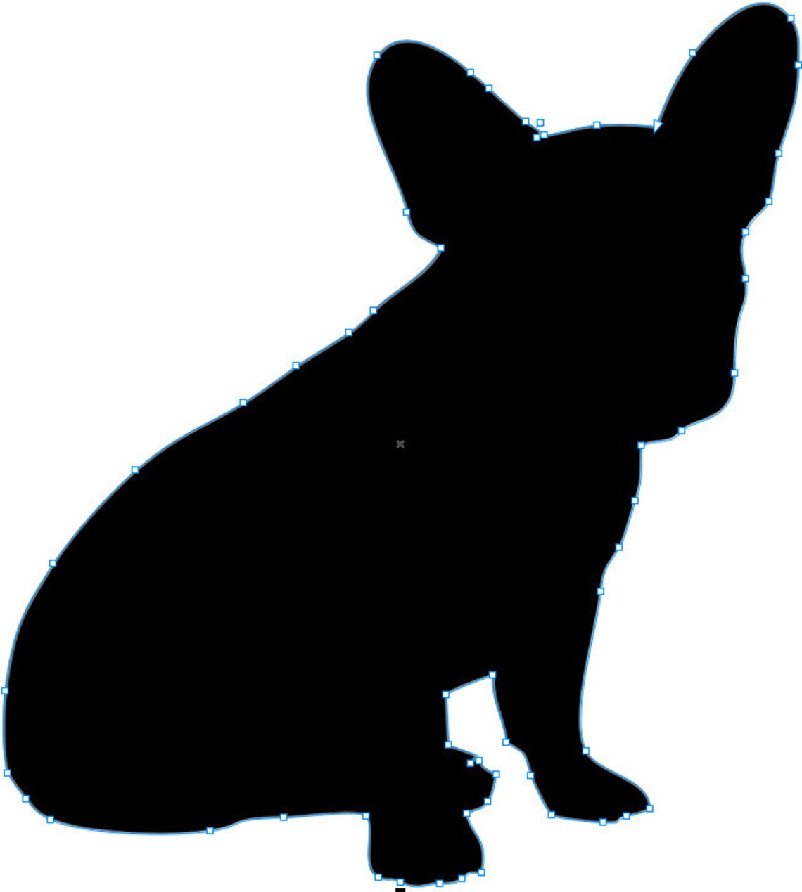 Frenchie Silhouette SVG, Animal Digital Vector Download Files for ...