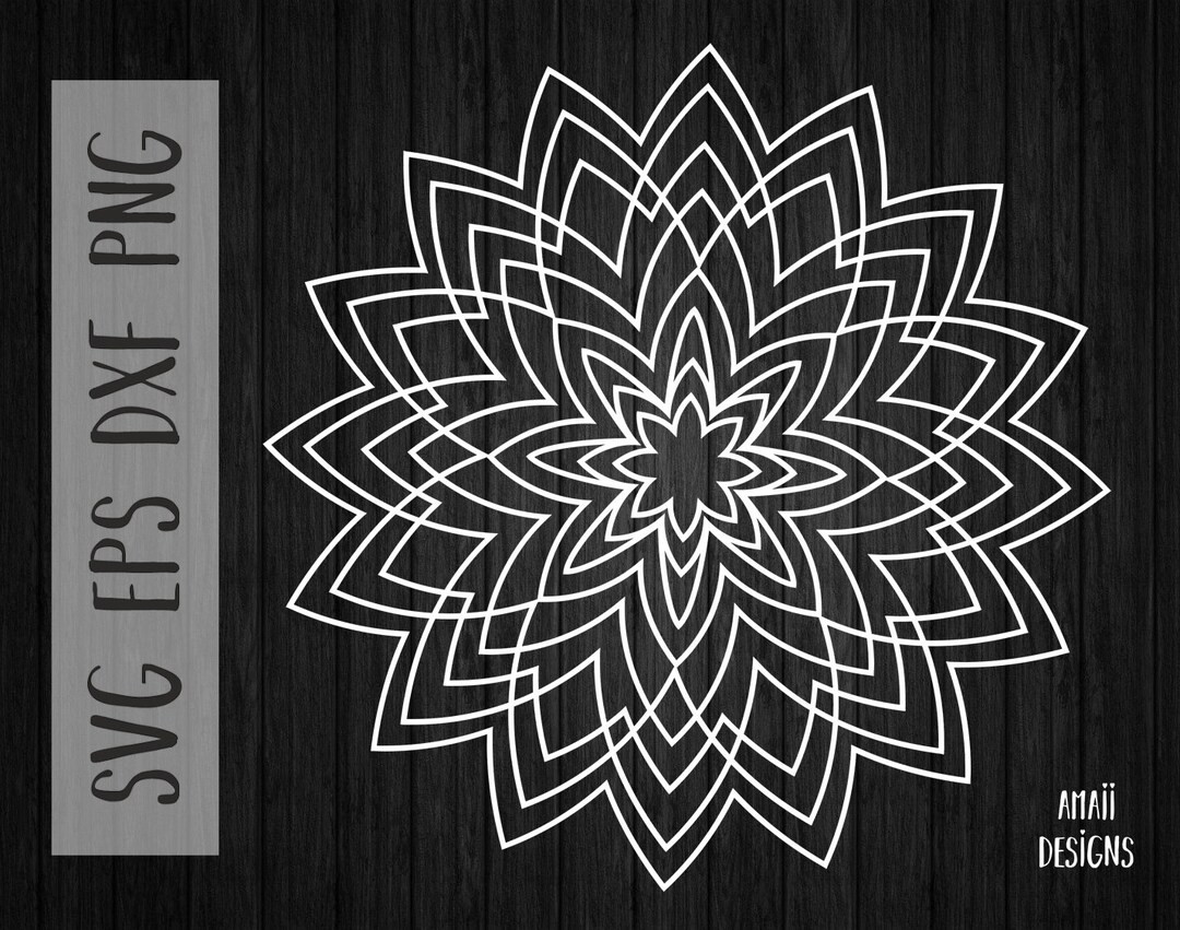 Mandala SVG Digital Vector Download Files for Cutting - Etsy