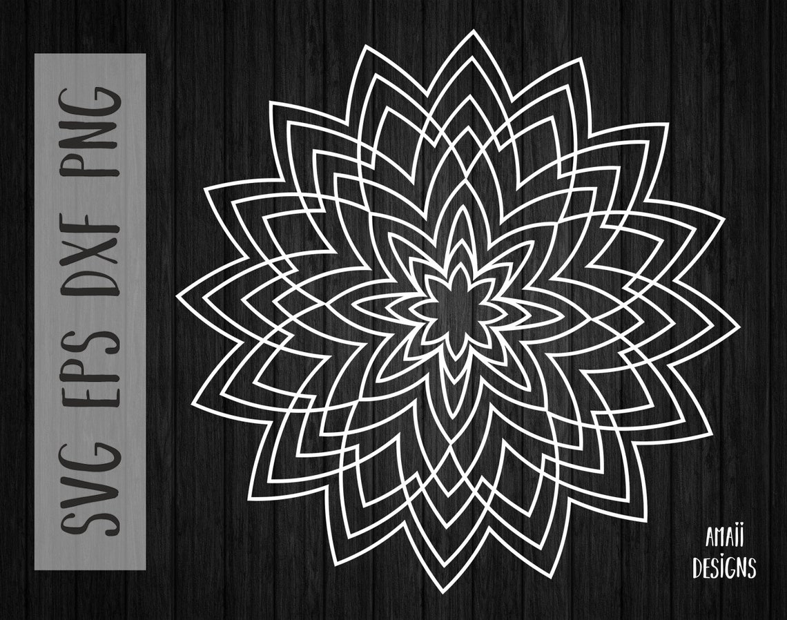 Mandala SVG Digital Vector Download Files for Cutting - Etsy