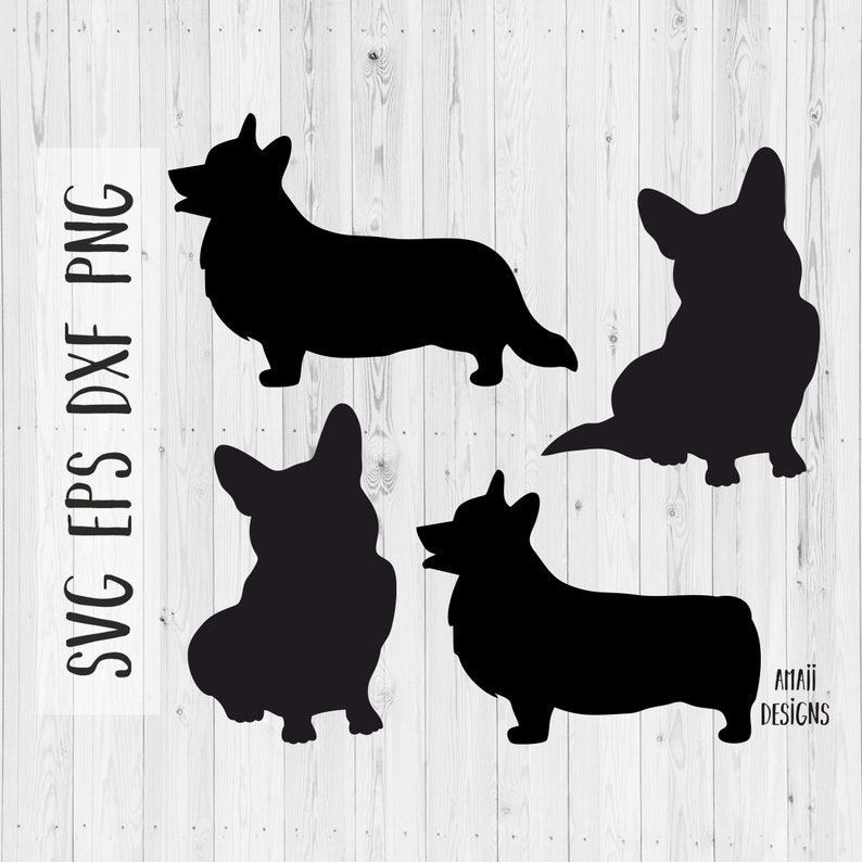Corgi Bundle SVG, Sitting Corgi Silhouette, Animal Digital Vector, SVG ...