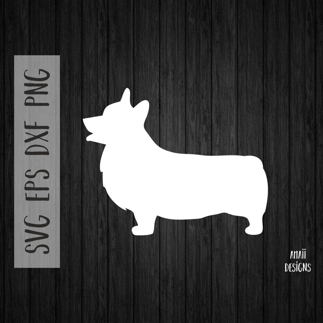Corgi Silhouette SVG, Animal Digital Vector Download Files for Cutting ...