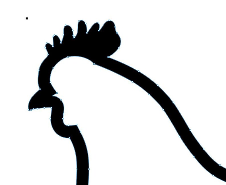 Chicken Outline Svg Png Dxf Eps – Hen Line Art Clipart, Laser Cutting ...