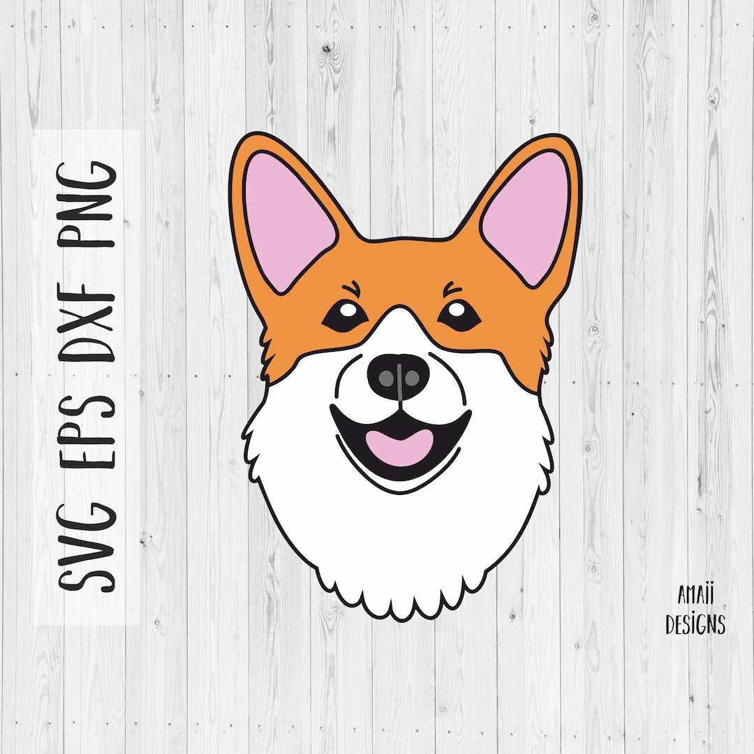 Happy Corgi SVG, Welsh Corgi Silhouette SVG, Animal Digital Vector ...