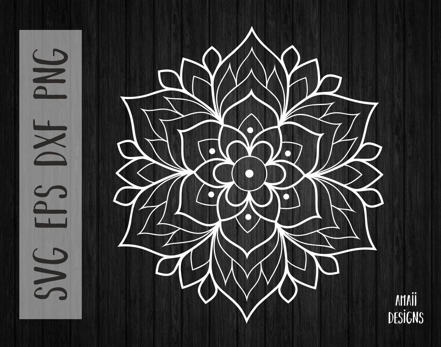 Mandala SVG Digital Vector Download Files for Cutting - Etsy