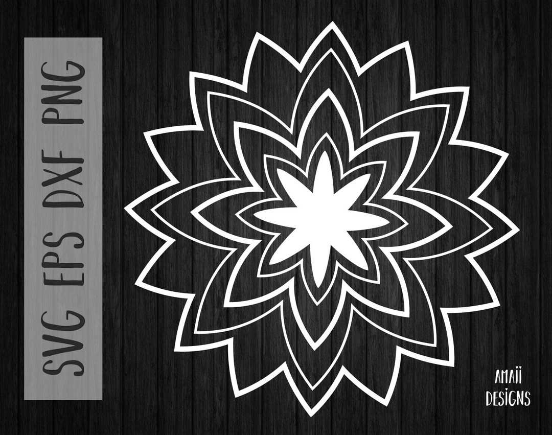 Mandala SVG Digital Vector Download Files for Cutting - Etsy