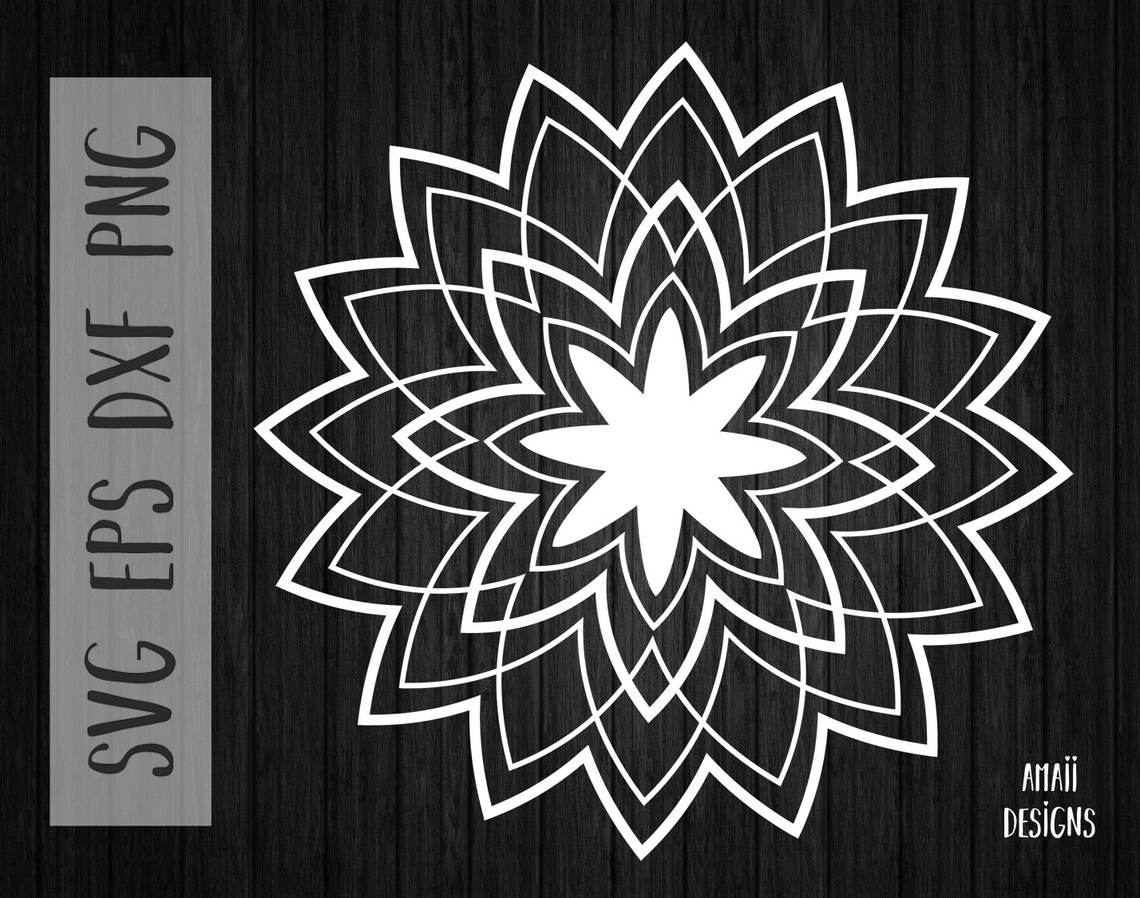 Mandala SVG Digital Vector Download Files for Cutting - Etsy