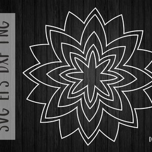 Mandala SVG Digital Vector Download Files for Cutting - Etsy
