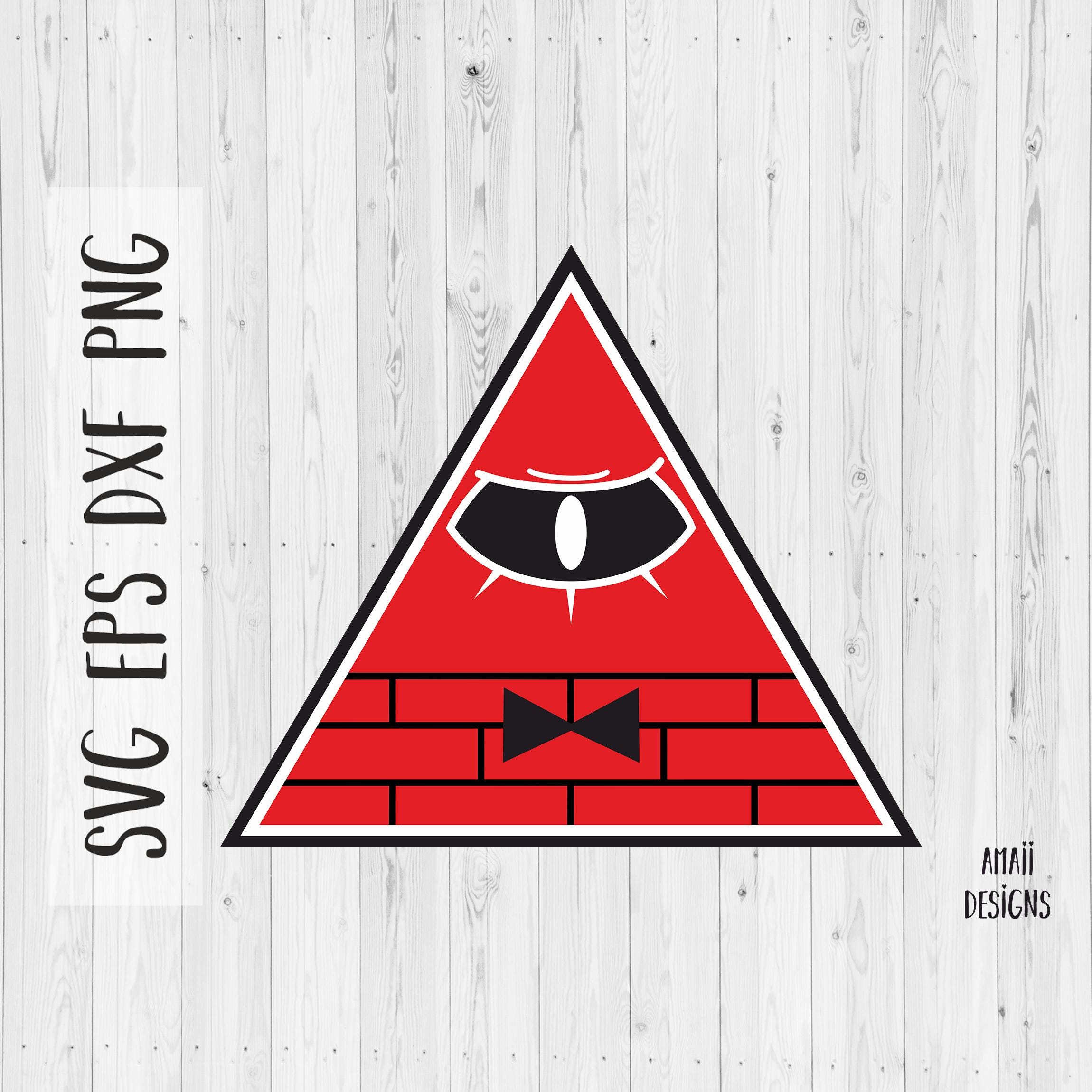 Red Bill Cipher SVG, Gravity Falls Downloadable File, Angry Bill Cipher ...