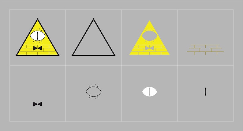 Bill Cipher SVG, Gravity Falls Downloadable File, Bill Cipher Digital ...