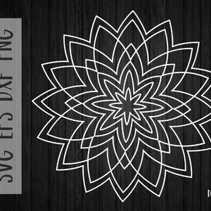 Mandala SVG Digital Vector Download Files for Cutting - Etsy