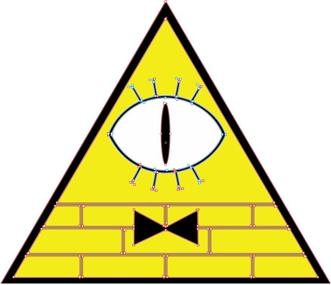 Bill Cipher SVG, Gravity Falls Downloadable File, Bill Cipher Digital ...