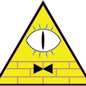 Bill Cipher SVG, Gravity Falls Downloadable File, Bill Cipher Digital ...