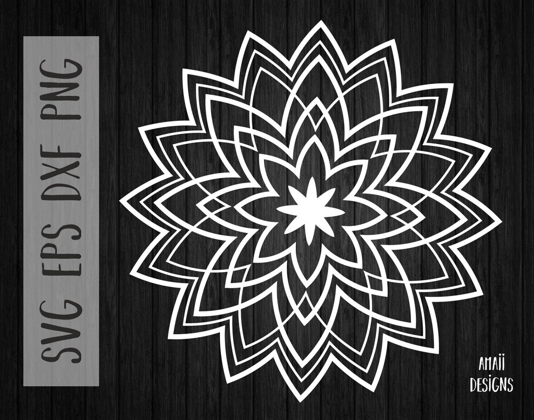 Mandala SVG Digital Vector Download Files for Cutting - Etsy