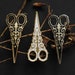 Victorian Mourning Scissors Enamel Pin - Etsy