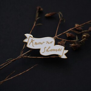 Black Sails Know No Shame Banner Enamel Pin - Etsy