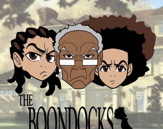 Boondocks Cartoon PNG FILE - Etsy