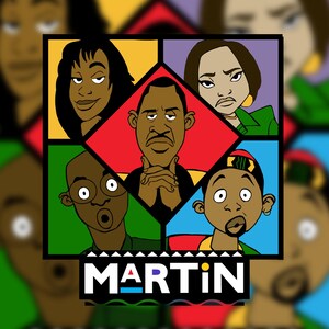 Inspired by Martin Cartoon Png - Etsy