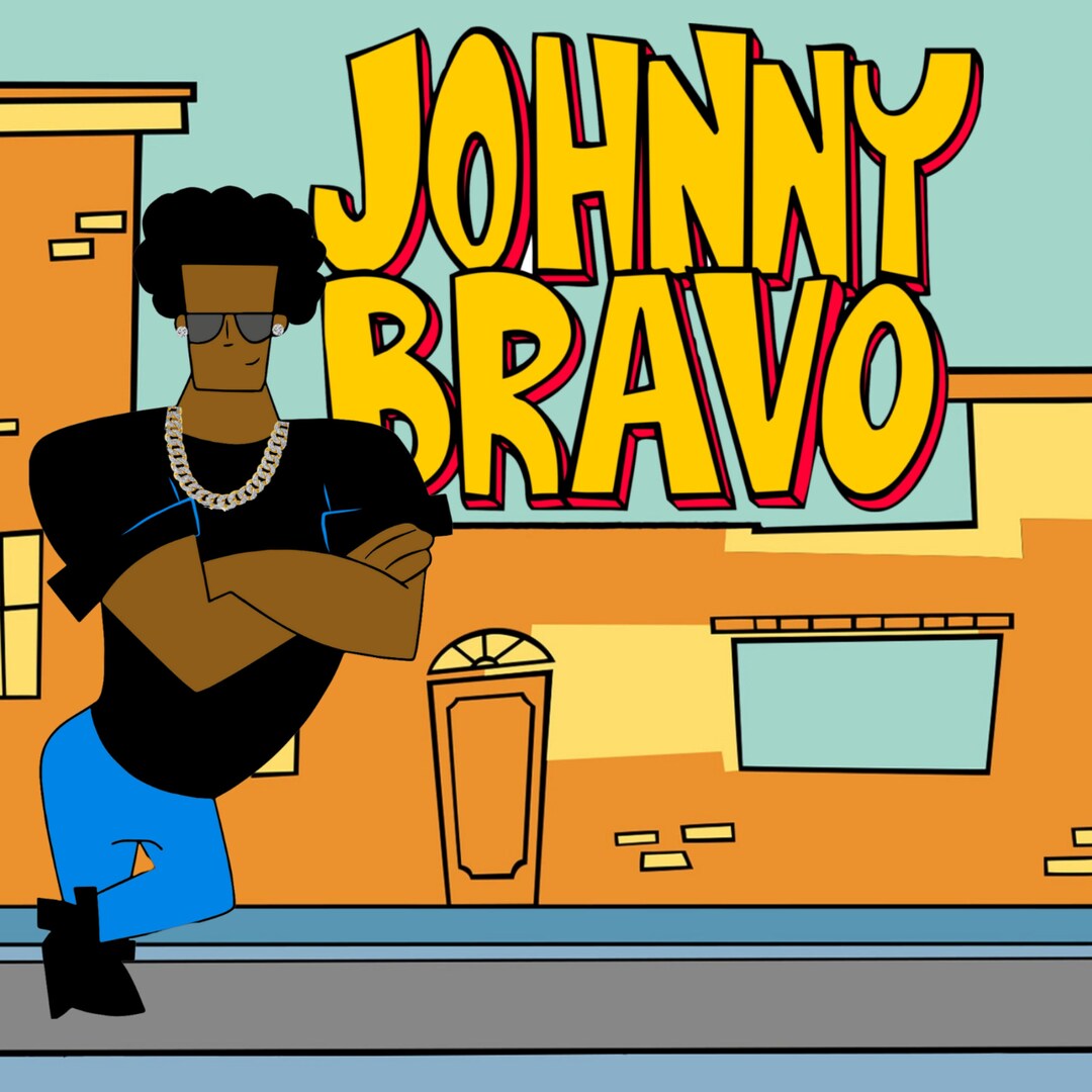 African American Johnny Bravo Digital File - Etsy