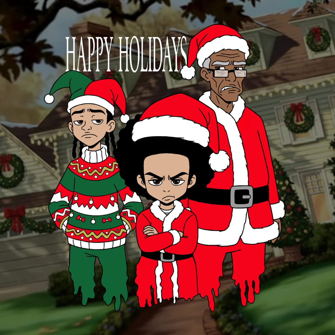 Boondocks Christmas PNG File - Etsy