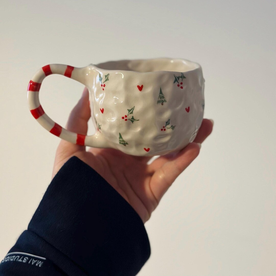 Handmade Ceramic Winter Mug - Etsy