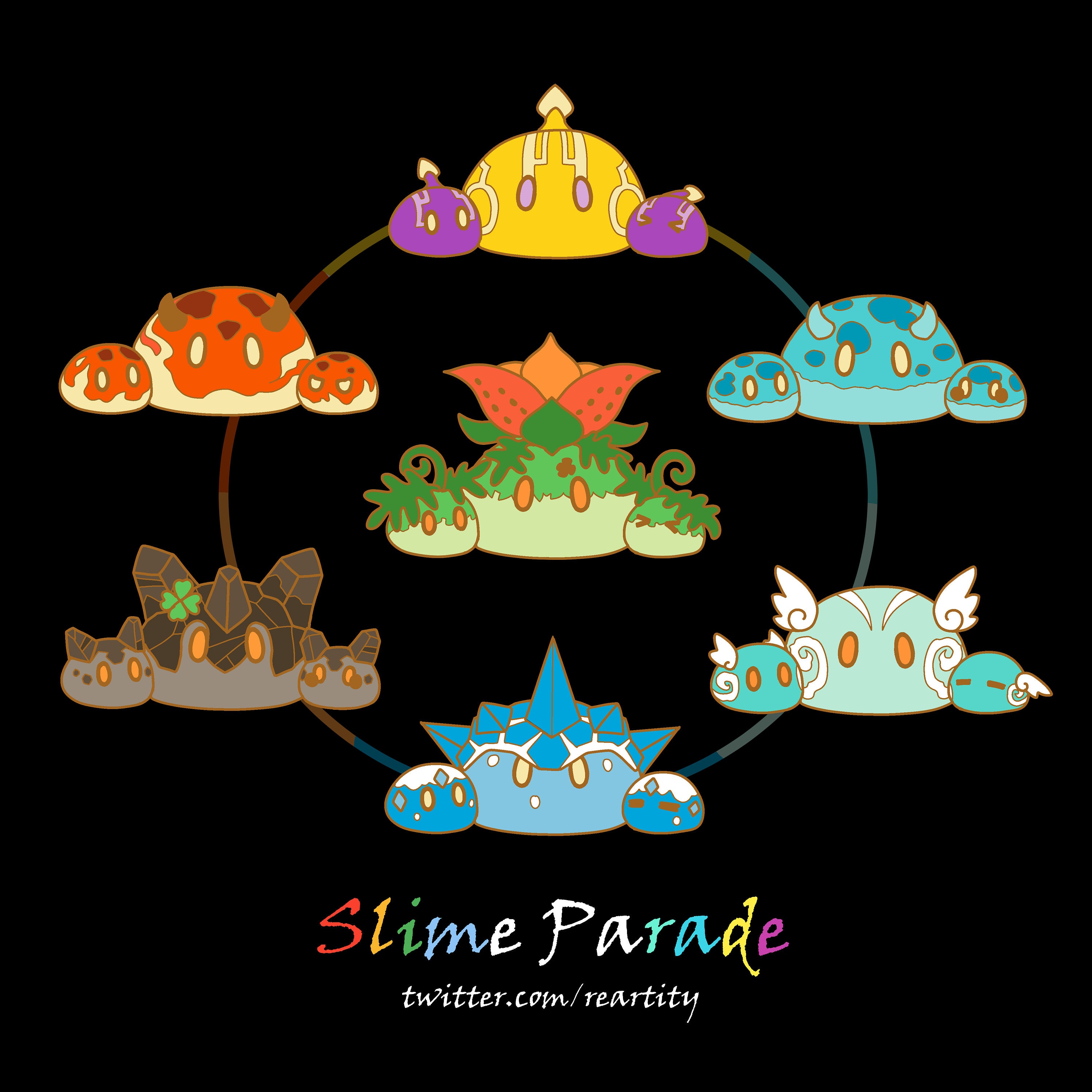 GENSHIN IMPACT Pins: Elemental Slimes - Etsy