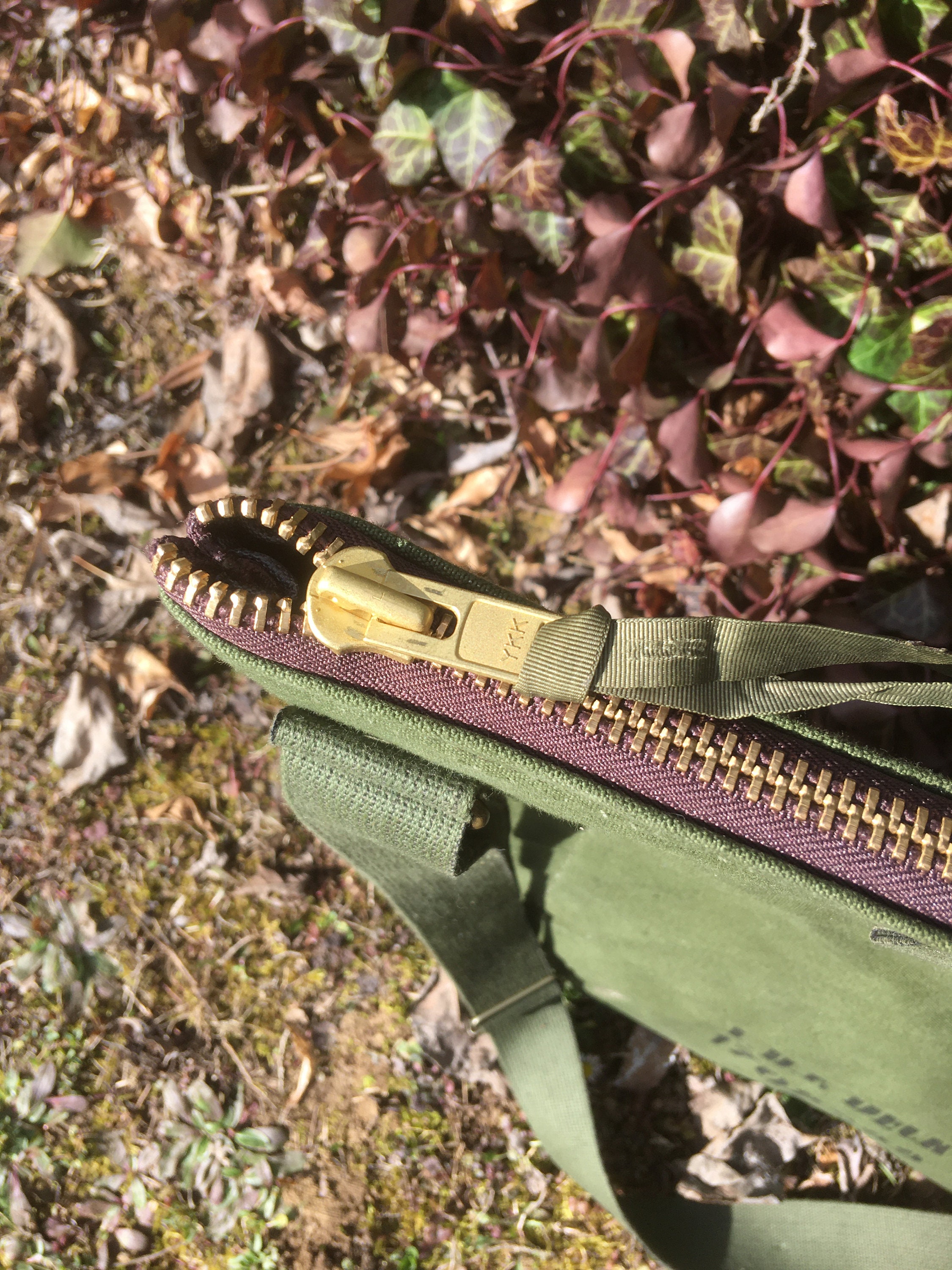 Vintage US Helmet Bag - Lizard Camo, YKK, Canvas, Military Style ...