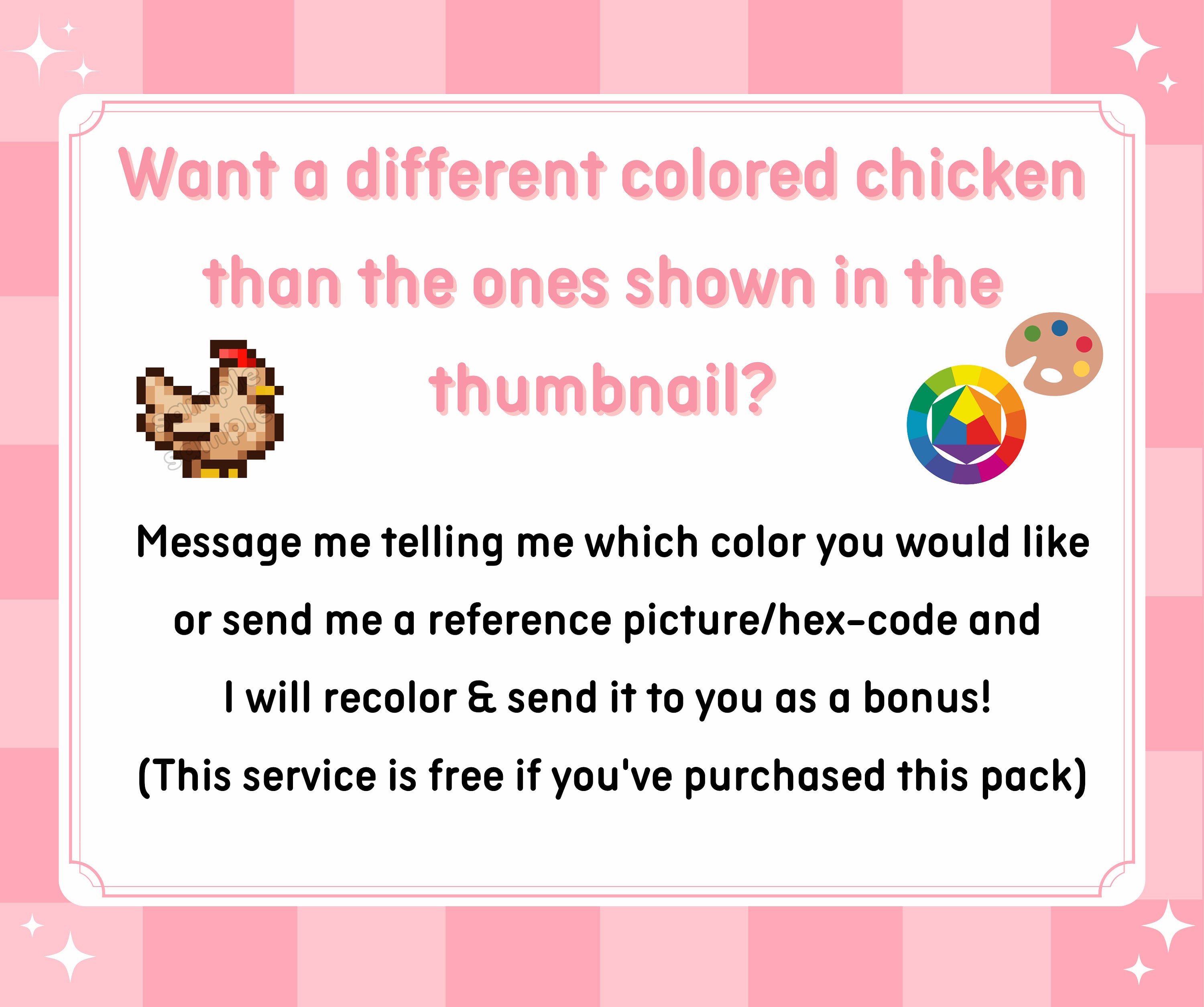 8x Stardew Valley Chicken Twitch Sub Bit Badges Pack | Pixel 8 Bit Cute ...