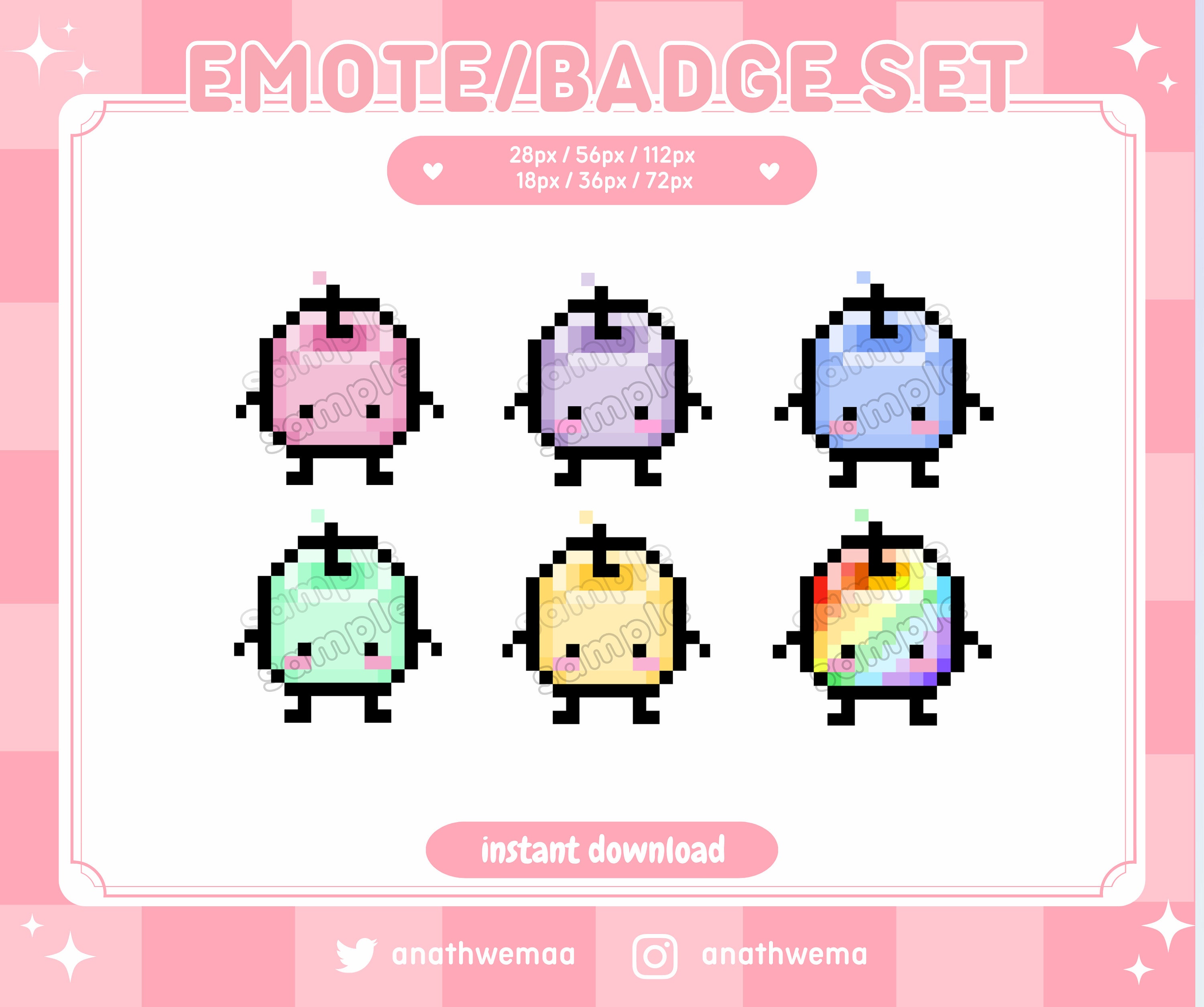 6x Stardew Valley Junimo Twitch Emotes / Badges Pack Pixel Art 8 Bit ...