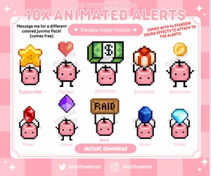 Stardew Valley Animated Stream Overlay Package for Twitch, Aesthetic ...