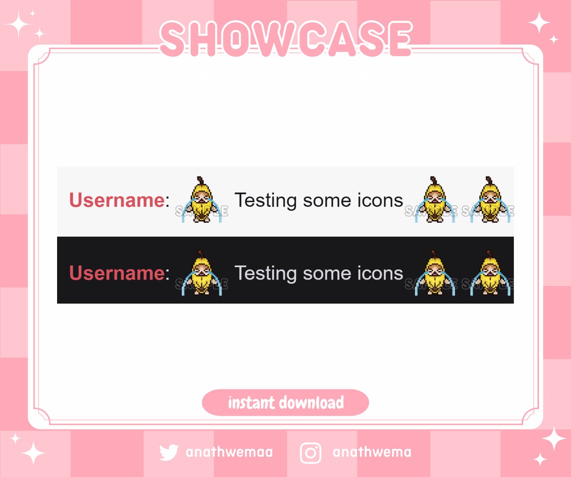 ANIMATED + STATIC Crying Banana Cat Meme Twitch Emote / Alert | Discord ...